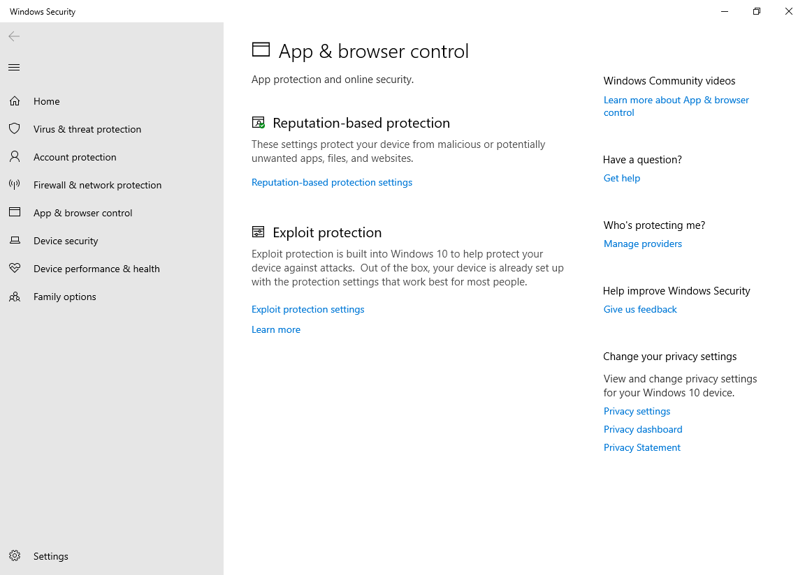 Відключення фільтру SmartScreen у Windows 10 - TEST PROG